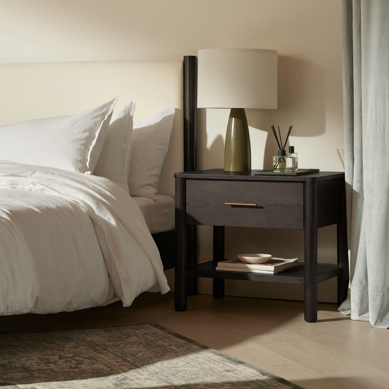 Tofino Nightstand - Silk & Snow